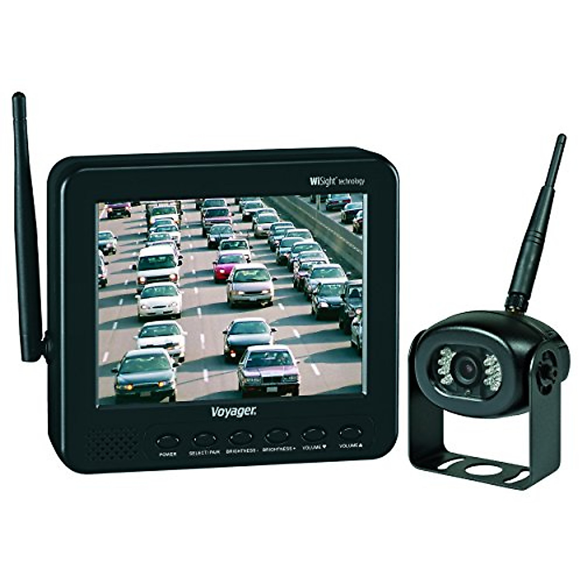 Voyager WVOS541 Wireless Camera System, Built-in Speaker, 5.6" TFT LCD, 1/3" CMOS Sensor, Waterproof, Auto-Pairing, Supports up to 4 Wireless Cameras, Mirror Image Orientation