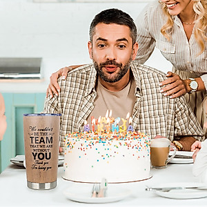 DECZHIYU Boss Gifts for Men - Boss Day Gifts for Him - Christmas Birthday Appreciation Gifts for Boss from Employee - Male Boss Manager Leader Principal Gifts Ideas - 20 oz Stainless Steel Tumbler