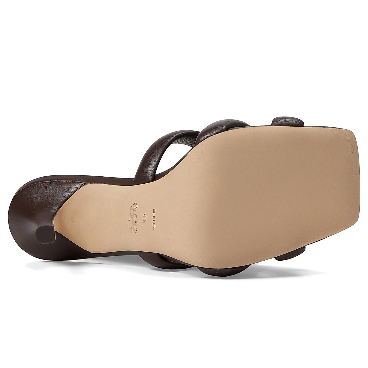 Coach Women's Kellie Leather Sandal Pump, Maple, 8