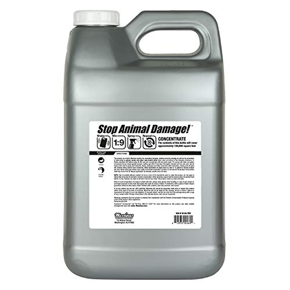 Goose Stopper Repellent - Safe & Effective, All Natural Food Grade Ingredients; Repels Geese and Ducks; Easy to Use, 2.5 Gallon Liquid Concentrate
