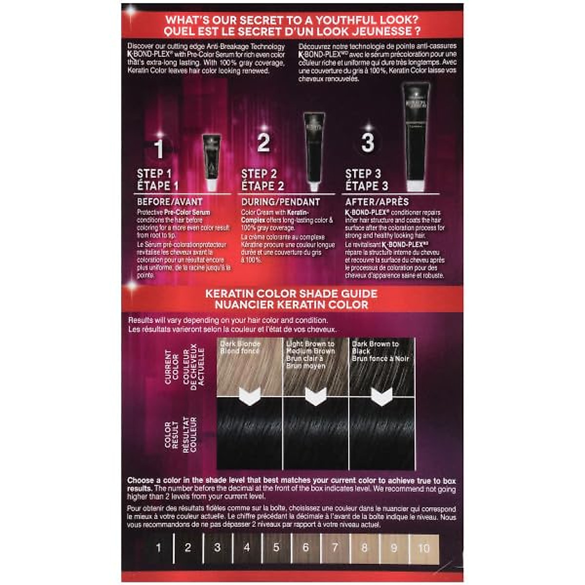 Schwarzkopf Keratin Color Permanent Hair Color Cream, 1.0 Black Onyx