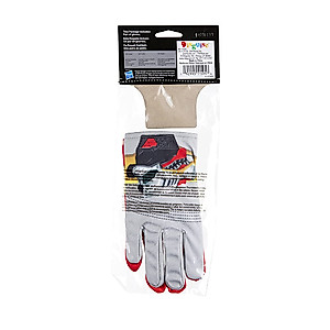 Red Ranger Gloves for Kids, Official Power Rangers Dino Fury Costume Accessories, Child Size