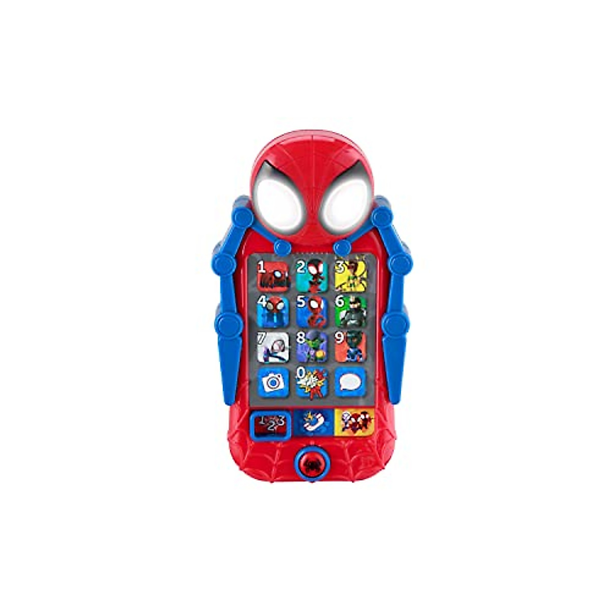 eKids Spidey and His Amazing Friends Toy Phone, Toddler Toys with Built-in Preschool Learning Games, Educational Toys for Toddler Activities and Pretend Play, for Fans of Spiderman Toys and Gifts
