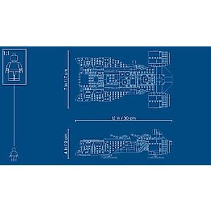 LEGO Star Wars: The Rise of Skywalker Knights of Ren Transport Ship 75284 Spacecraft Set, Features Knights of Ren and Rey Minifigures to Role-Play Star Wars Missions (595 Pieces)