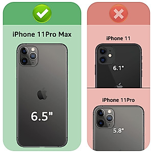 XcaseBar for iPhone 11 Pro Max 6.5" Wallet case with Zipper Credit Card Holder【RFID Blocking】, Flip Folio Book PU Leather Phone case Shockproof Cover Women Men for Apple 11 ProMax case Black