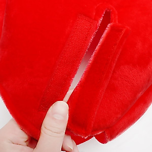 Warmtree Funny Cherry Hat Cute Hat Novelty Plush Hat Cherry Party Hat Dress Up Hat for Halloween Costume Cosplay Party, Pack of 2