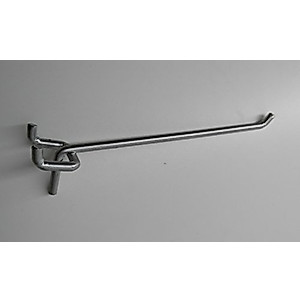 FixtureDisplays® 6" Peg Hook Pegboard Hook Pegwall Hook Wire Slatwall Hook Metal Peg Hook Metal Slatwall Hook 16736