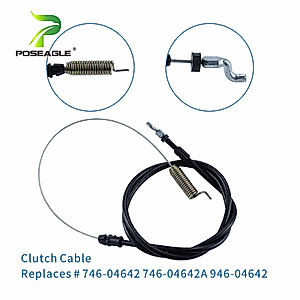POSEAGLE 2 Pack 946-04642a Drive Engagement Cable Compatible with MTD 946-04642a, 946 04642a, Craftsman 946-04642, 946 06462, 746-06462 for Some MTD 2-Stage Snow Throwers (2009–2012)