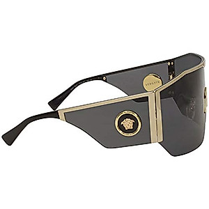 Versace VE2220 100287 Gold VE2220 Visor Sunglasses Lens Category 3 Size 41mm