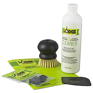 Lodge Enameled Cast Iron & Ceramic Stoneware Care Kit (Acrylic Box)