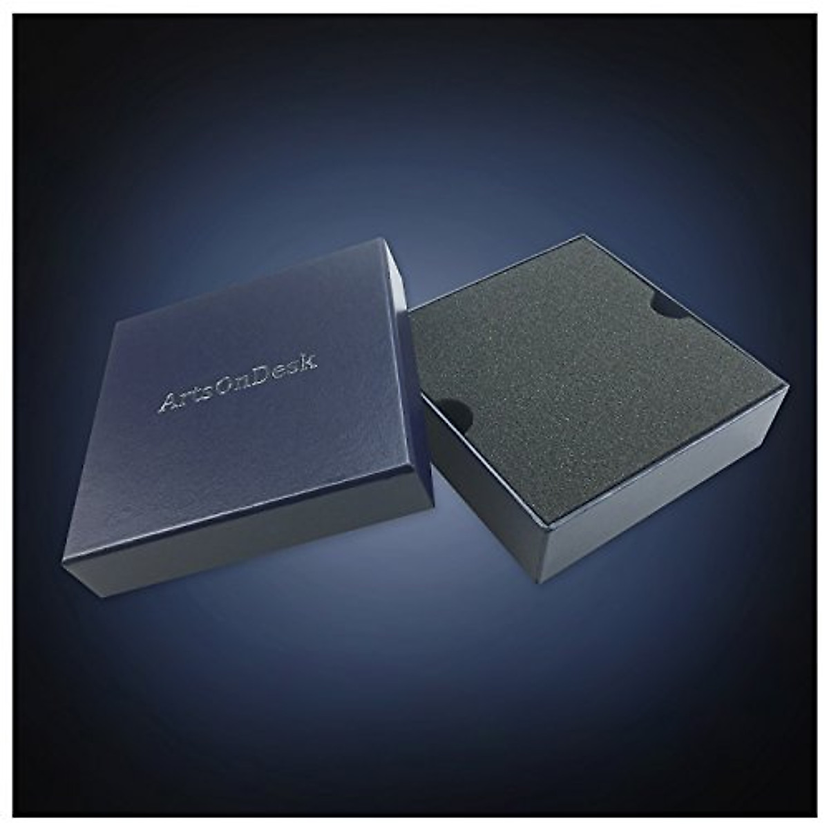 ArtsOnDesk Modern Art Note Holder Dispenser - St209 Stainless Steel Satin Finish Desktop Office Supply Pad Desk Accessory Organizer Memo Note Dispenser Holiday Christmas Gift.