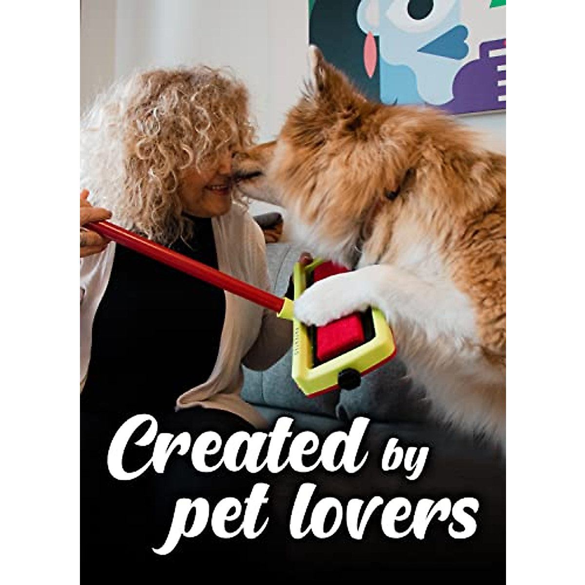 LeBRUSH 2.0 Pet Hair Remover for Carpet for Short & Long Cat, Dog Hair | Remover for Carpet & Couch, Carpet Rake, Pet Hair Removal Tool, Carpet Broom, Pet Hair Rake, Dog Fur Remover