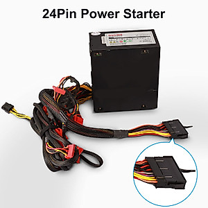 3pcs 24-Pin ATX Power Supply Jumper Bridge Connector PSU Tester