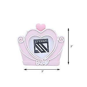 Li'Shay Mini Pink Heart Baby Photo Frame