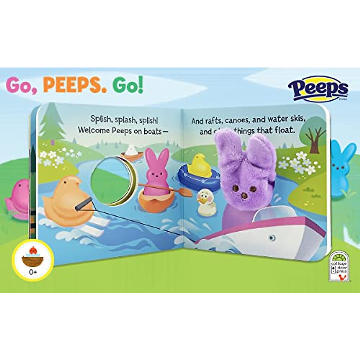 Go, Peeps, Go! Peeps Finger Puppet Board Book Easter Basket Gifts or Stuffer for Baby or Toddlers