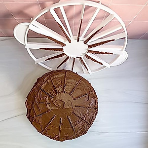 Ateco Cake Portion Marker, 10 or 12 Slices, Works for Cakes Up To 16-Inches Diameter