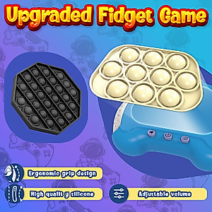 ORDTBY Handheld Travel Pop It Pro Games for Kids Electronic Fidgets Games Boy Girl, Gift for3 4 5 6 7 8 Year Old Boys Birthday Xmas, Light Up Pop It Game and Fidget Toys for Teen Boys 8-12