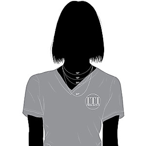 ITI NYC Genuine Sterling Silver (925) Tau Cross Medallions with Enamel (34 x 19 MM) 18K Yellow Gold Finish with Chain (16" - 24") (24, Sterling Silver 18K Yellow Gold Finish Cross With Chain)