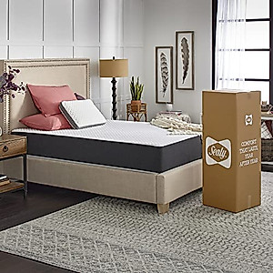 Sealy Cool & Clean 10" Memory Foam Bed in Box, Twin XL, White