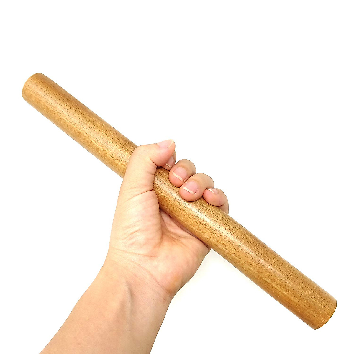 Honbay 1PCS Wooden Rolling Pin Roller Pin Kitchen Dough Roller for Baking Pizza Pasta Bread Pie Cookie Dumpling or Art Craft(11 Inch)