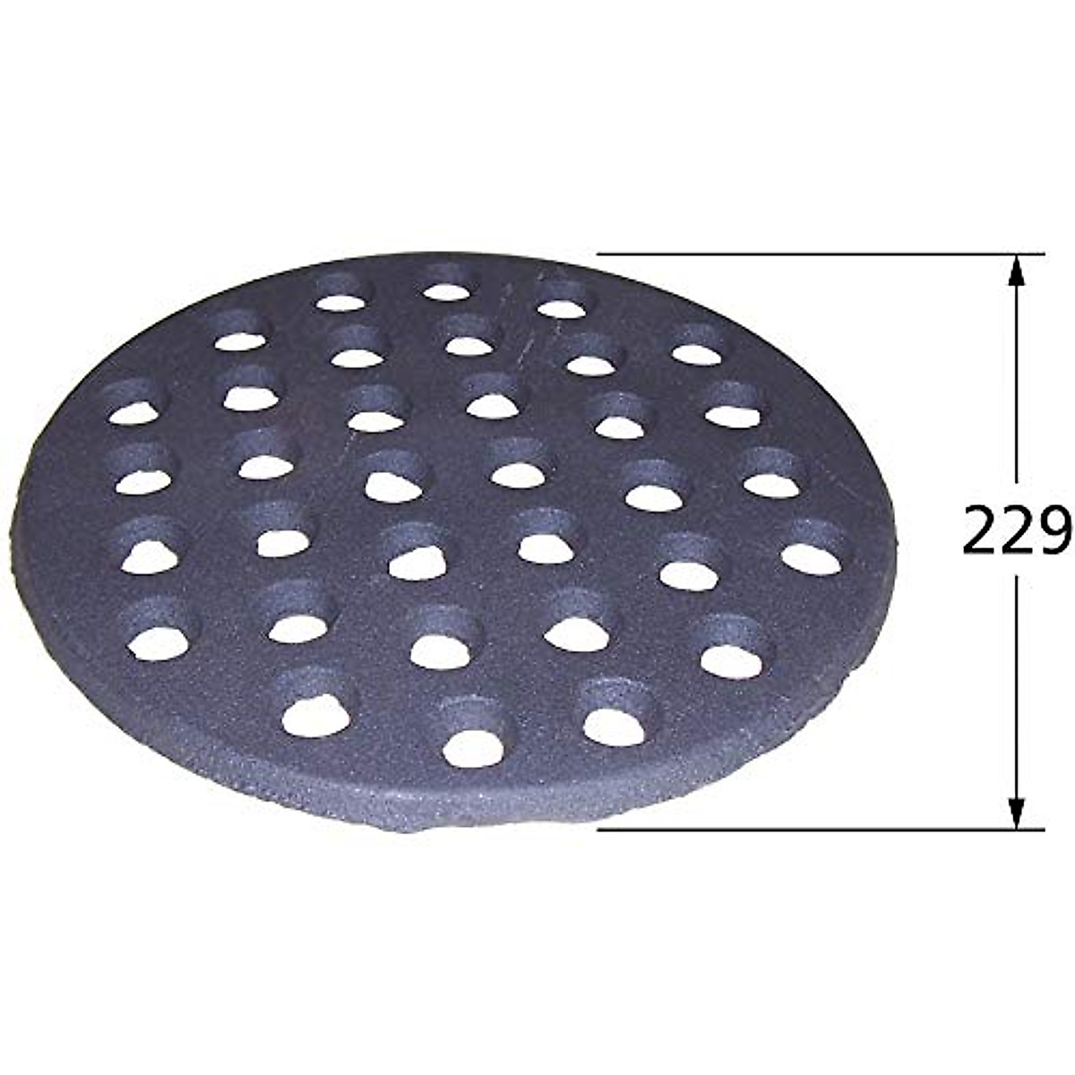 Music City Metals 99901 Cast Iron Heat Plate Replacement for Gas Grill Model Big Green Egg large