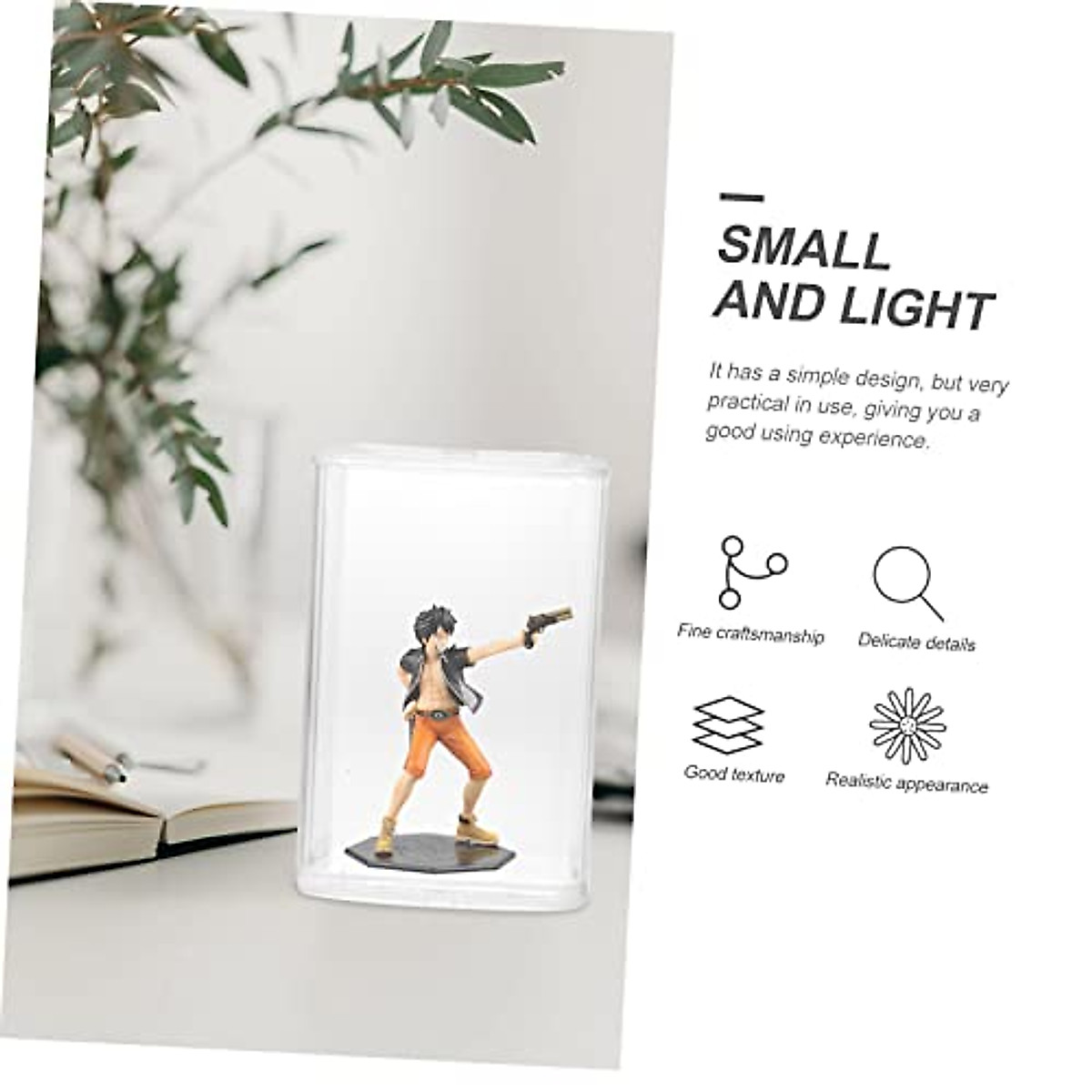 Cabilock 12 Pcs Storage Case Figure Model Display Case Dustproof Case Multi-Function Display Figure Model Showing Case Crafts Toy Child