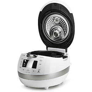 CUCKOO CRP-BHSS0609F | 6-Cup (Uncooked) Induction Heating Pressure Rice Cooker | 16 Menu Options, Stainless Steel Inner Pot, Made in Korea | White