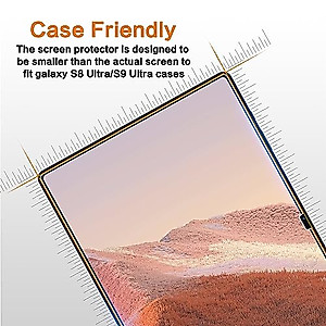 AACL [2 Pack] Tempered Glass for Samsung Galaxy Tab S9 Ultra/Tab S8 Ultra Screen Protector(14.6 Inch), [Bubble-Free][Anti-Scratch][Case-Friendly]