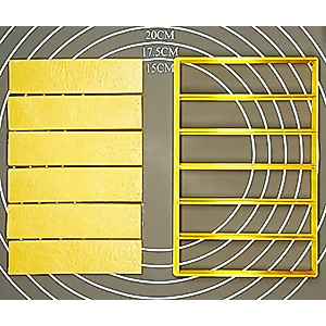 4 x 1 Inch Cookie Stick Cutter, Multi Cutter for 6 pieces, Rectangle-Shaped Dough, Fondant Multicutter (Cookie Sticks (4x1 inch))