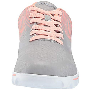 Propét Women's Bailey Shoe, Grey/Peach, 06 D US