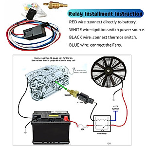 HonorPower 3 Row Core Aluminum Radiator for 1966-1979 Ford Bronco F100 F150 F250 F350 F500 Pickup Truck L6 V8 Engines All AA5052 Aluminum Radiador + 2 X 12 Fan W/Shroud & Relay