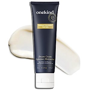 Onekind Dream Cream Nighttime Moisturizer | Multi-Corrective Anti-Aging Moisturizer with Squalane for the Face, Smooths Skin, Reduces Fine Lines, Forehead Wrinkles, Reduces Redness | For Men & Women