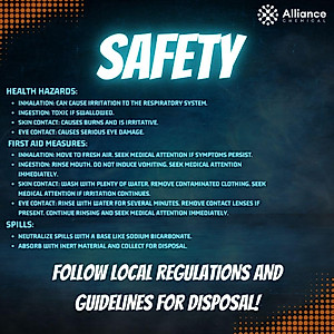 Ferric Chloride 40% - 1 Gallon - 128 FL Oz - Copper Etchant Solution - Uses: Water Treatment - Domestically Sourced Chemical - Made in America - Alliance Chemical