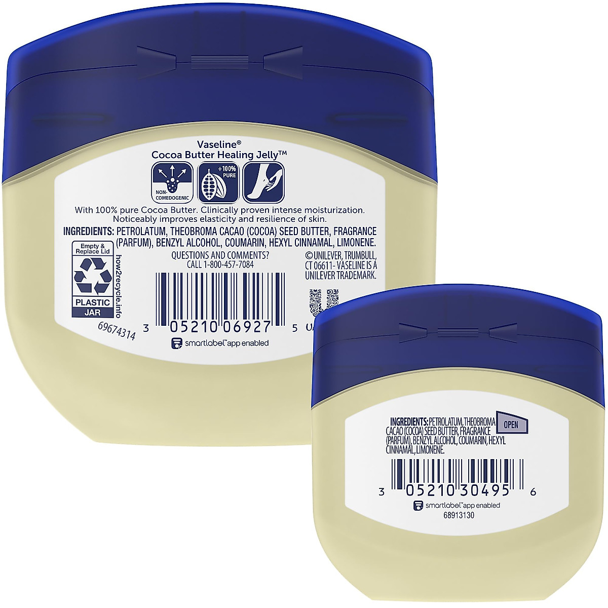 Vaseline Petroleum Jelly Blue Seal With Cocoa Butter (100ml)