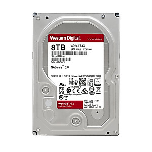 WD Red 8TB NAS Internal Hard Drive - 5400 RPM Class, SATA 6 Gb/s, 256 MB Cache, CMR, 3.5" - WD80EFAX