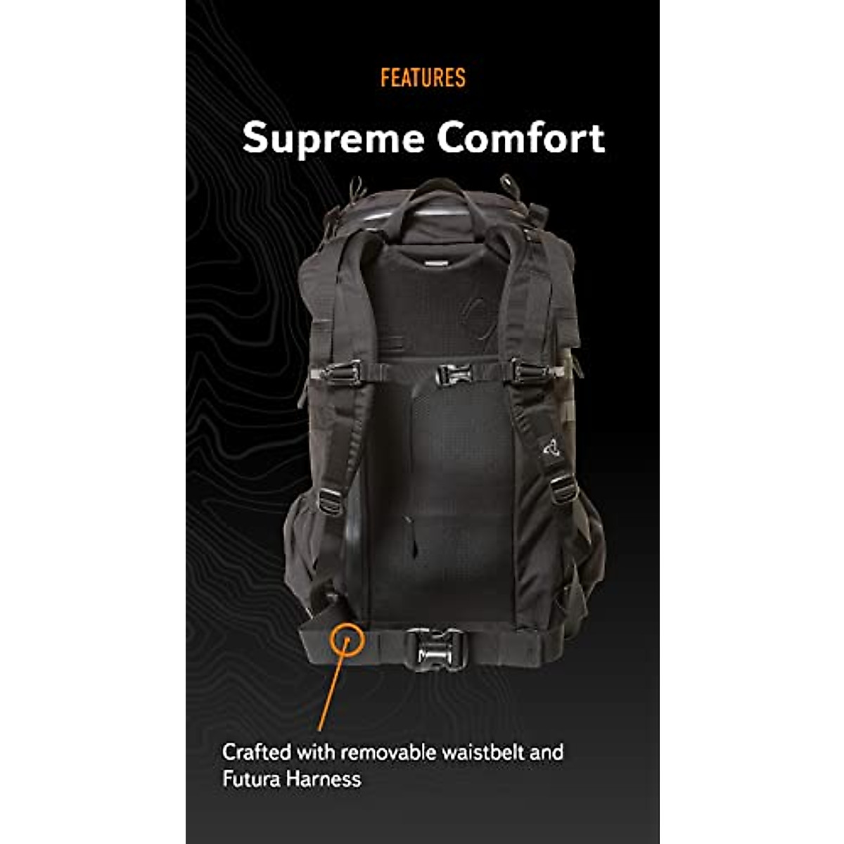 Mystery Ranch 2 Day Backpack - Tactical Daypack Molle Hiking Packs, Black, L/XL