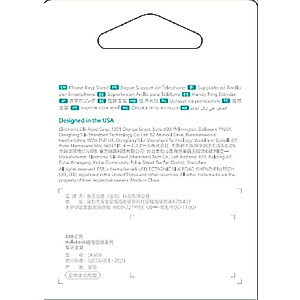 ESR for MagSafe Ring Holder (HaloLock), MagSafe Phone Grip, Magnetic Phone Ring Holder, Magnetic Phone Grip with 2-Way Adjustable Stand for iPhone 16/15/14/13/12 Series, MagSafe Accessories, Black