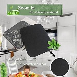 PurifyLogix Universal 6 Pack Odor Filters Activated Carbon Filters Replacement for Most Compost Bin, Compatible with Compost Bin Indoor Kitchen Compost Bucket 0.75/1.75 GAL (Universal)