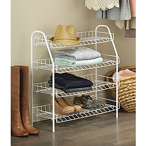 Whitmor - 6023-211 4-Tier Closet Shelves White
