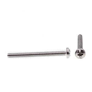 Prime-Line 9009176 Machine Screw, Pan Head, Slotted/Phillips Combo, #10-24 X 2 in, Grade 18-8 Stainless Steel, Pack of 50