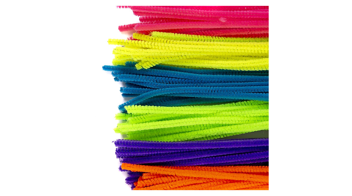 Horizon Group USA Neon Fuzzy Sticks Value Pack - 200 Ct