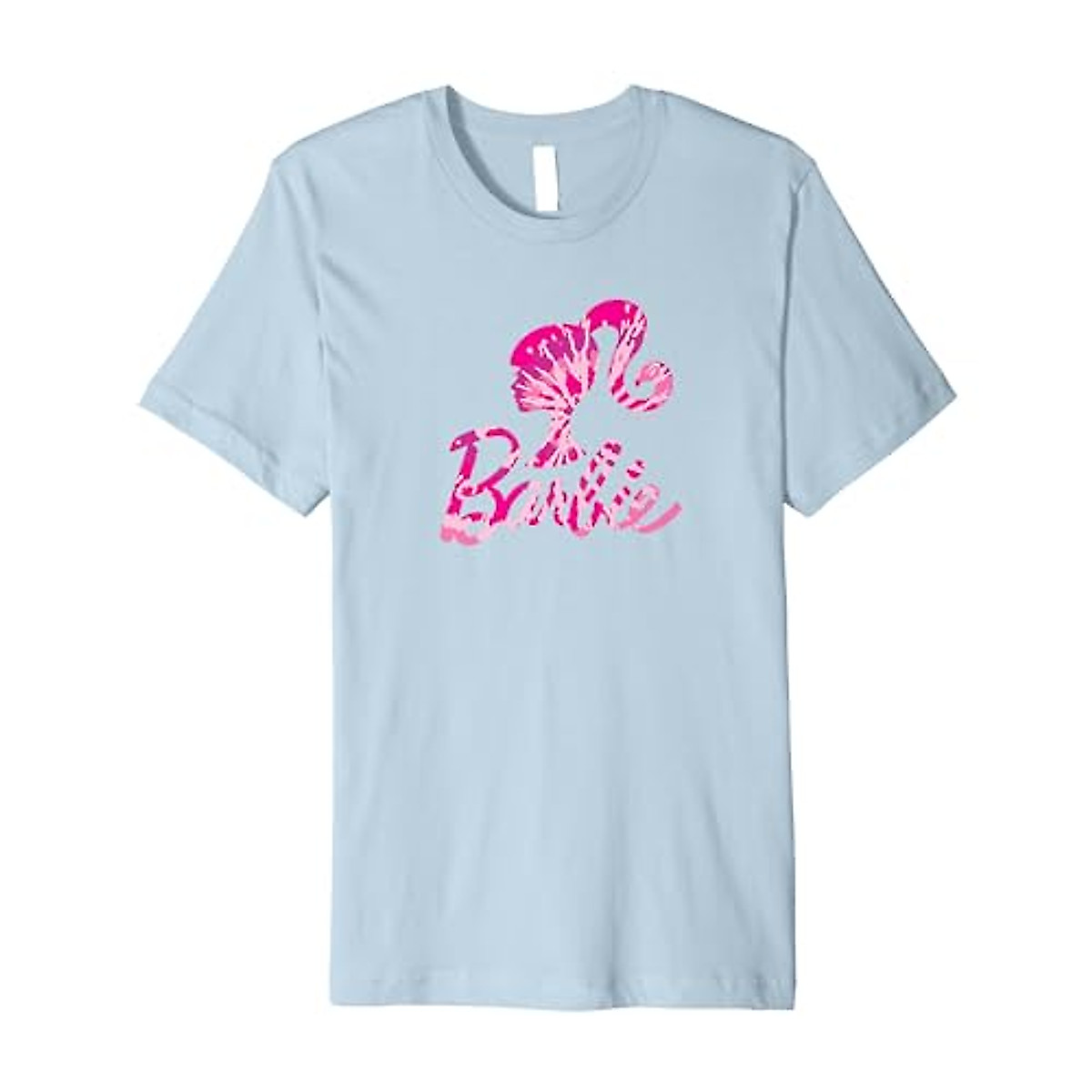 Tie Dye Barbie Silhouette and Logo Premium T-Shirt