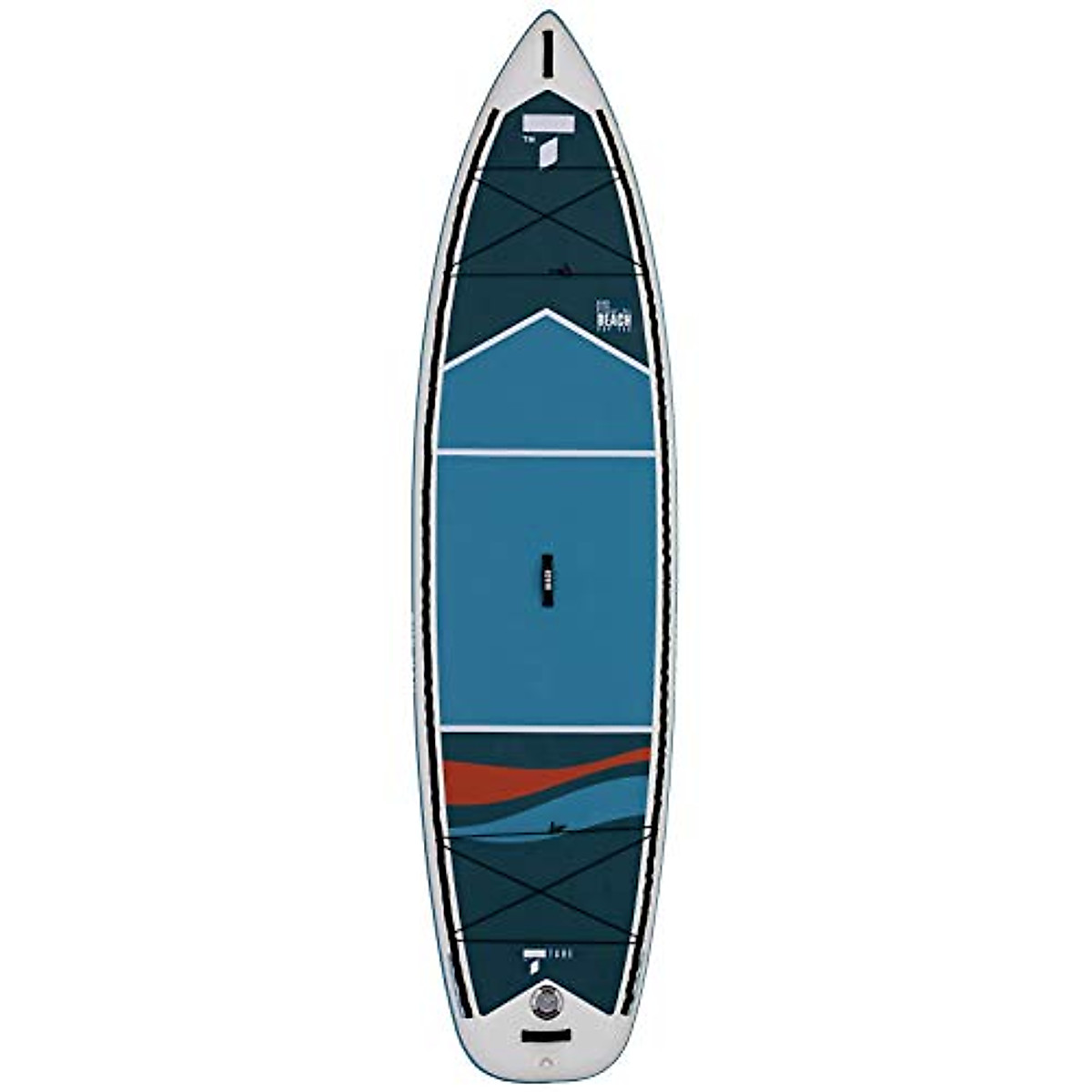 TAHE 11'6 Beach SUP-Yak 2-in-1 Tandem Inflatable Kayak + Paddle Board Complete Package,Blue