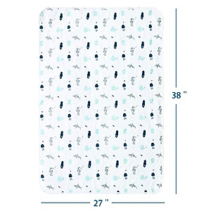 Potty Training Bed Pad 100% Waterproof, Bed Wetting Protection Pad for Twin and Toddler Beds, Reusable, Non Slip and Easy to Change, Waterproof Mattress Pad, Bed Pads Washable Waterproof