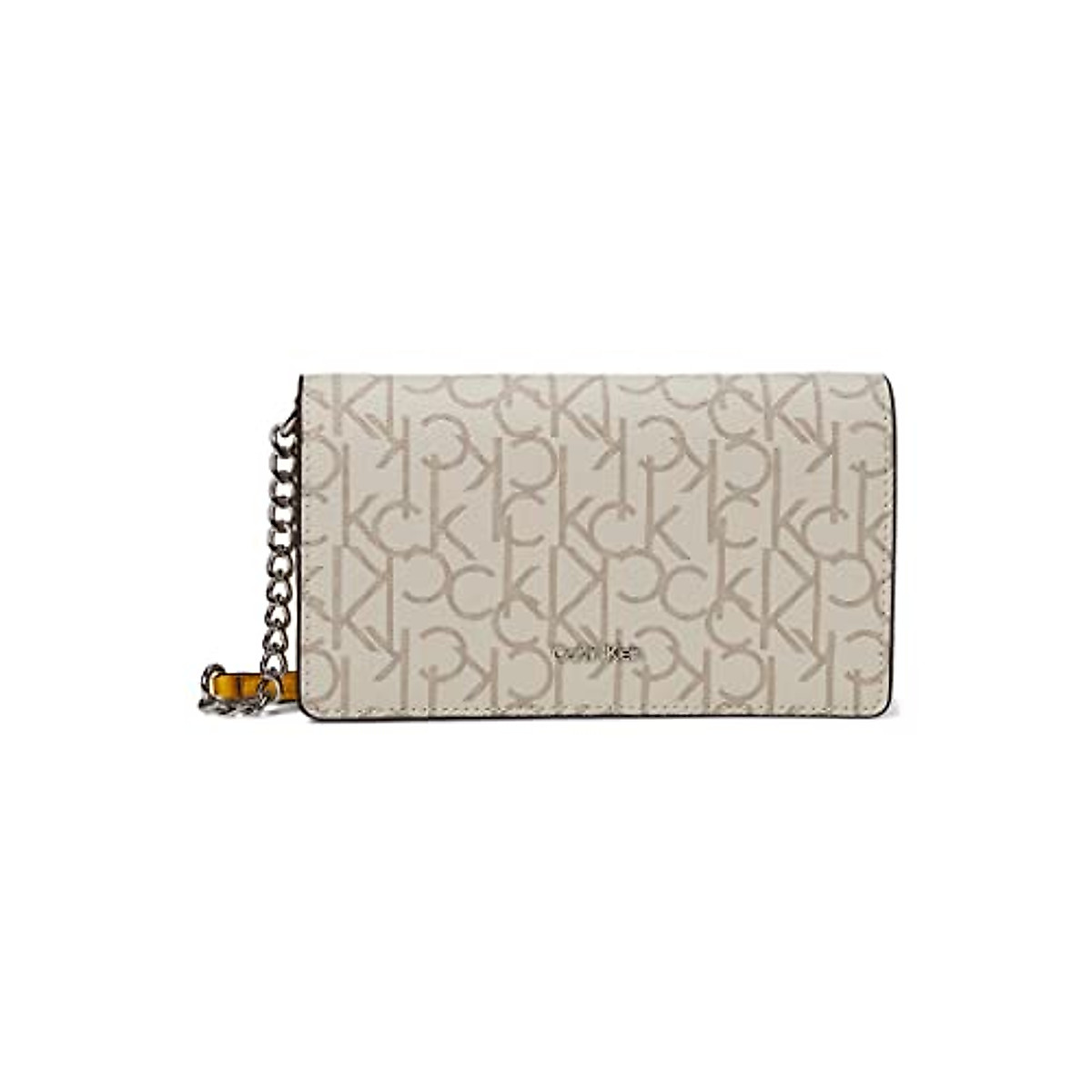 Calvin Klein Valentina Wallet On A String Vanilla/Khaki/Daffodil One Size