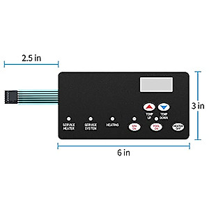 Switch Membrane Pad Replacement, Toolhome Membrane Pad 472610Z Replace for Pentair MasterTemp Pool and Spa Heater Electrical System