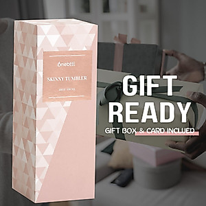 Onebttl Raccoon Gifts for Women, Insulated 20 oz Stainless Steel Skinny Tumbler with Straw, Brush, Lid, and Gifts Box, Just A Girl Who Loves Raccoon