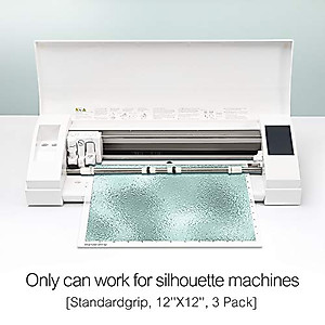 Diyit StandardGrip Cutting Mat for Silhouette Cameo 4/3/2/1 (3 PCS, 12x12)-Gridded Cutting Mat Perfect for Silhouette Cameo