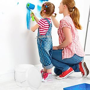 HONMEET Multi Functional Art Painting Bucket with Lid Versatile Paint Container for Arts and Crafts for Painting Projects