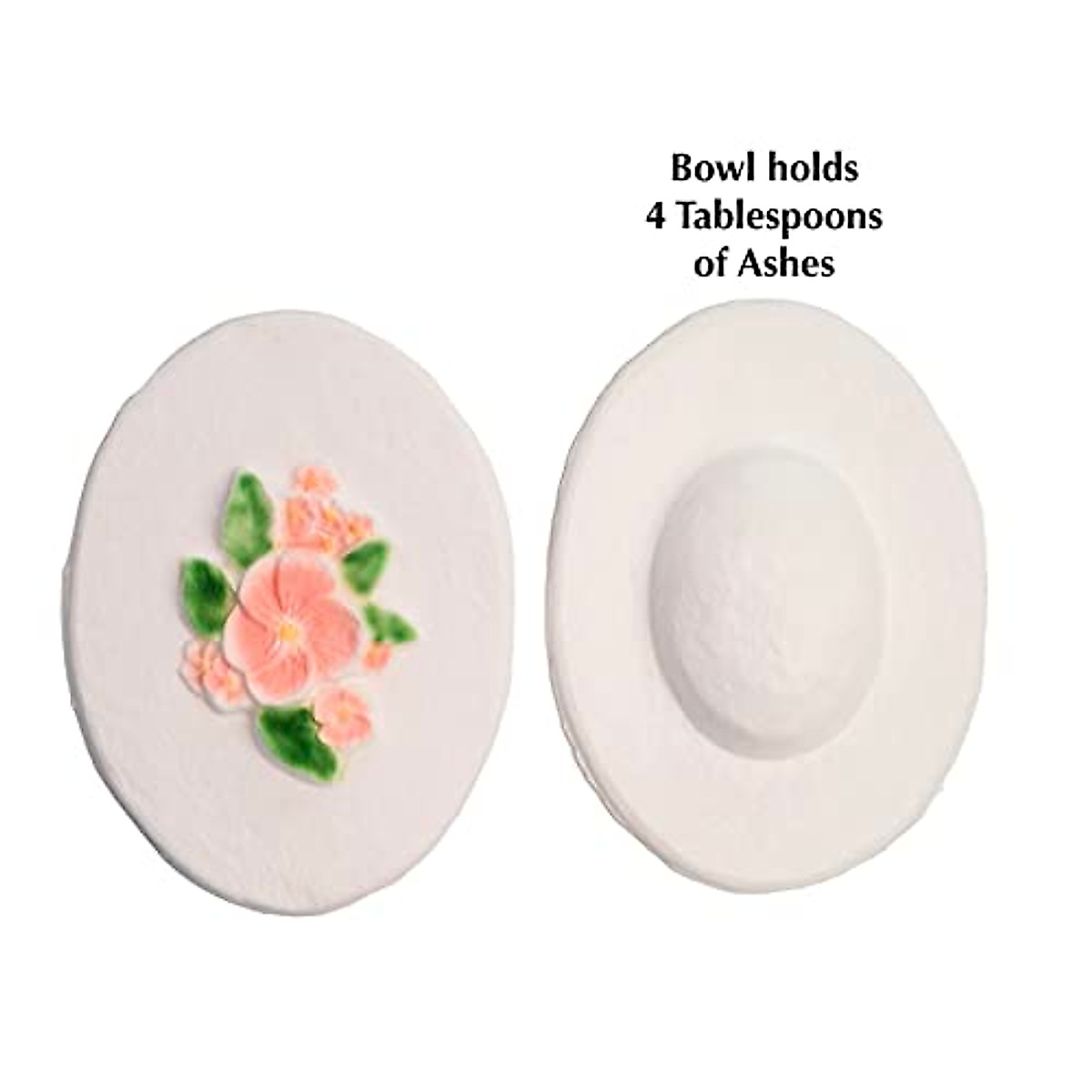 Biodegradable Urn for Human Ashes, Water Burial Urn, Urn Floats in Water, Urn for Cremation, Ocean Water Scattering Urn for Ashes, Floating Urn, Earth Memorials (Keepsake Elite® Pink Flower Y-01)